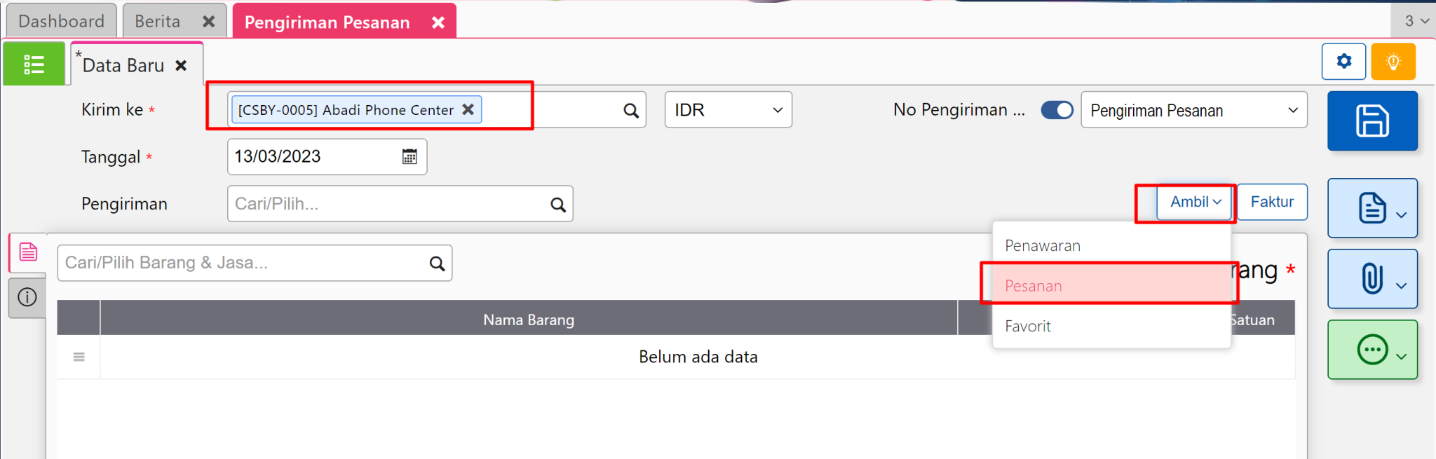 Fitur Pengiriman Pesanan (Delivery Order/DO) pada Accurate Online