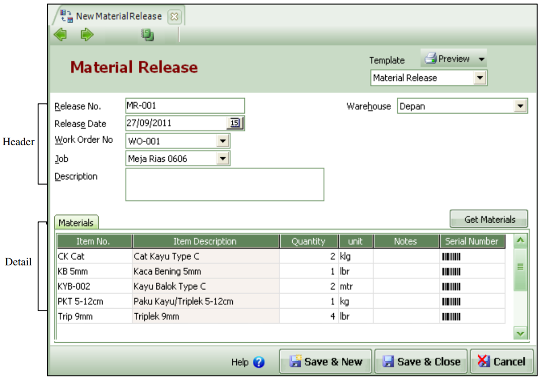 Membuat Material Release Accurat 5 - PROFESIONAL KONSULTANT TRAINING ...