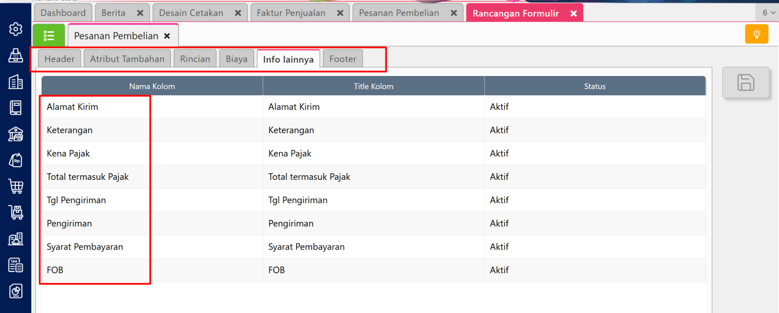 Rancangan Formulir pada Accurate Online - PROFESIONAL KONSULTANT ...